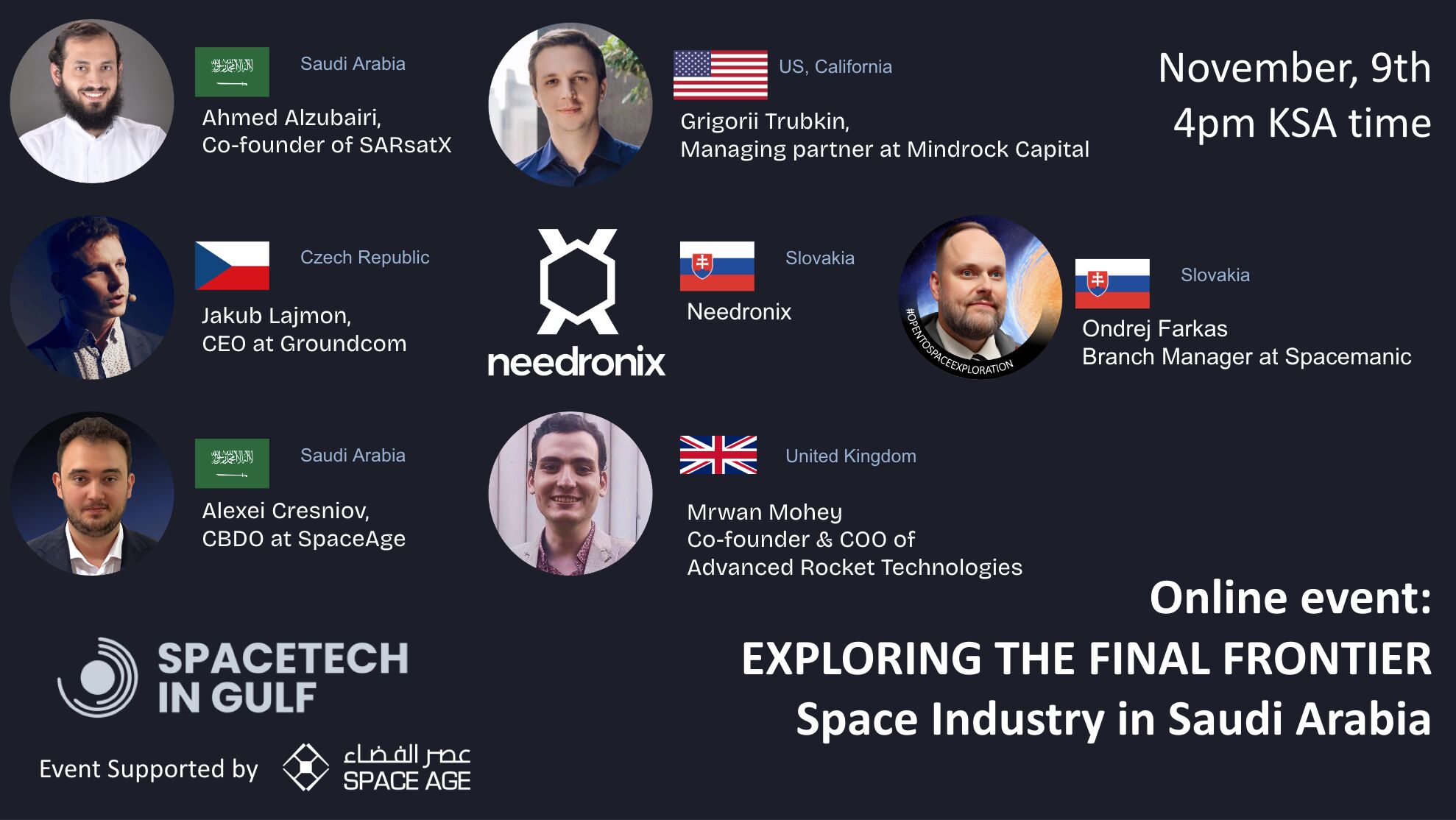 Online Event: Exploring the Final Frontier: Space Industry in Saudi ...
